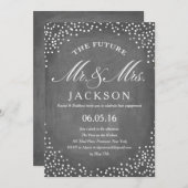 Chalkboard Future | Engagement Party Invitation | Zazzle
