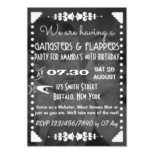 Gangster Invitations | Zazzle
