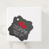 Chalkboard Illustrated Strawberry Jam Favor Tag | Zazzle