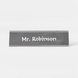 "Chalkboard Look" Name Plate | Zazzle