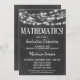 Chalkboard Mathematics Graduation Party Invitation | Zazzle