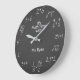 Chalkboard Personalized Math Time Large Clock | Zazzle