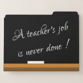 Chalkboard personalized teacher file folders | Zazzle