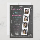 Chalkboard Photo Booth Party Invitations | Zazzle