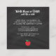 Chalkboard Red Apple Teacher school student book Square Business Card ...