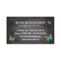 Chalkboard School Teacher | Rainbow Butterflies Business Card | Zazzle