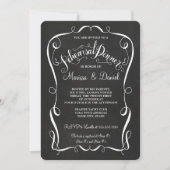 Chalkboard Scroll Rehearsal Dinner Calligraphy Invitation | Zazzle