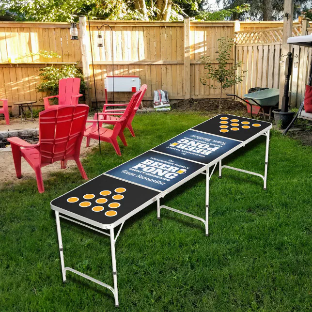 Chalkboard Sign Custom Champion Beer Pong Table | Zazzle