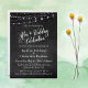 Chalkboard String Lights After Wedding Celebration Invitation | Zazzle