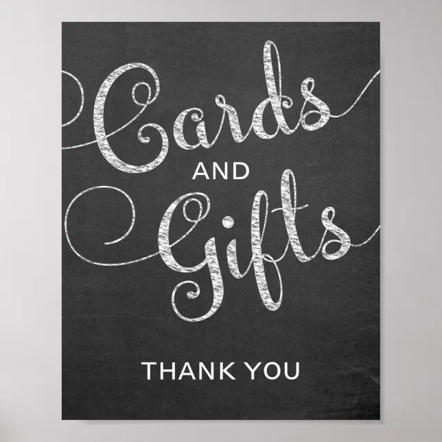 Chalkboard Style Cards and Gifts Wedding Sign | Zazzle