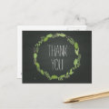 Chalkboard Thank You Post Card | Zazzle