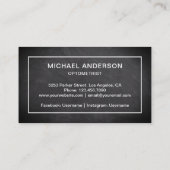 Chalkboard White Eyeglasses Eye Doctor Optometrist Business Card | Zazzle
