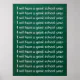 Chalkboard Writing Poster | Zazzle