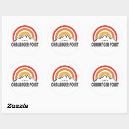 Challenger Point Classic Round Sticker | Zazzle