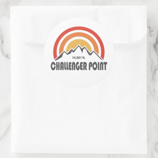 Challenger Point Classic Round Sticker | Zazzle