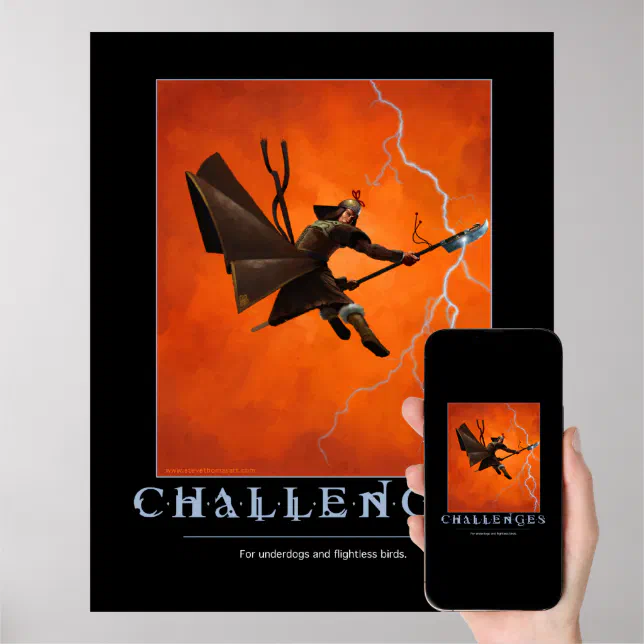 Challenges Motivational Poster | Zazzle