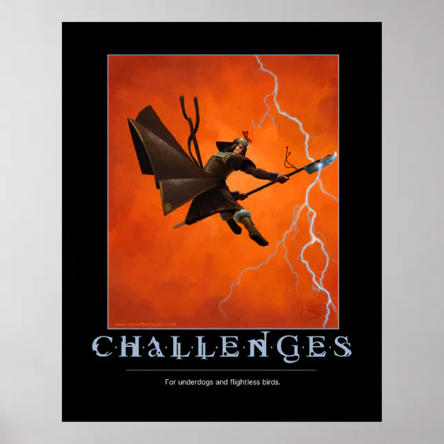 Challenges Motivational Poster | Zazzle