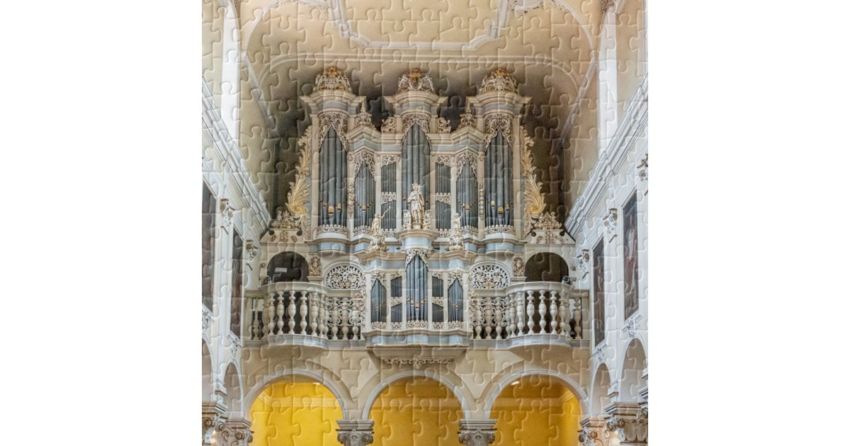 Challenging and detailed pipe organ jigsaw puzzle | Zazzle