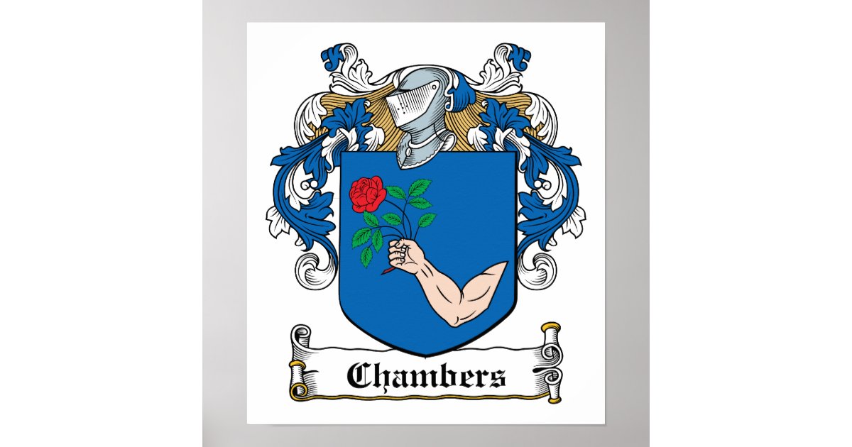 Chambers Family Crest Poster | Zazzle