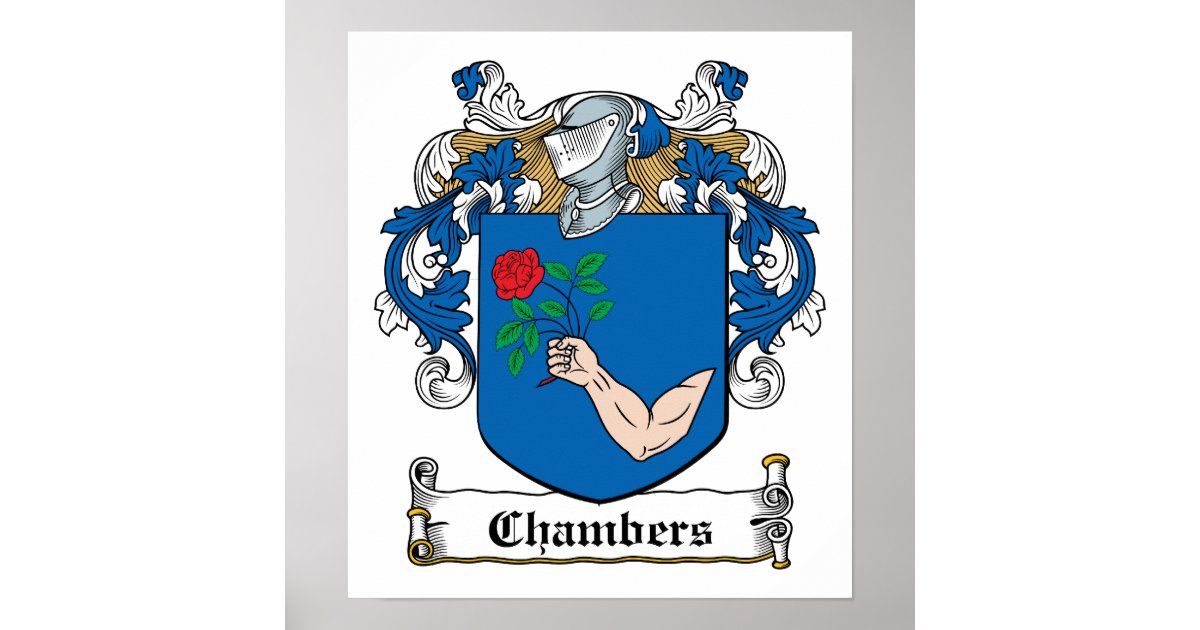 Chambers Family Crest Poster | Zazzle