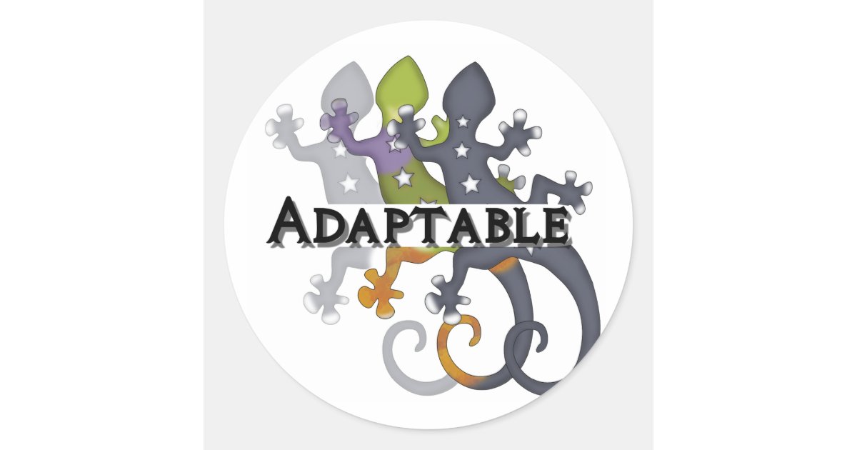 Chameleon Adaptable Classic Round Sticker | Zazzle