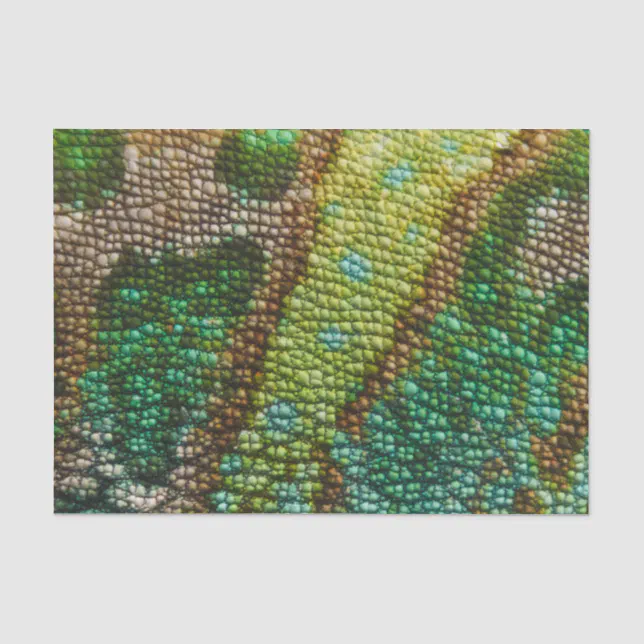 Chameleon Skin Texture Template Tissue Paper | Zazzle