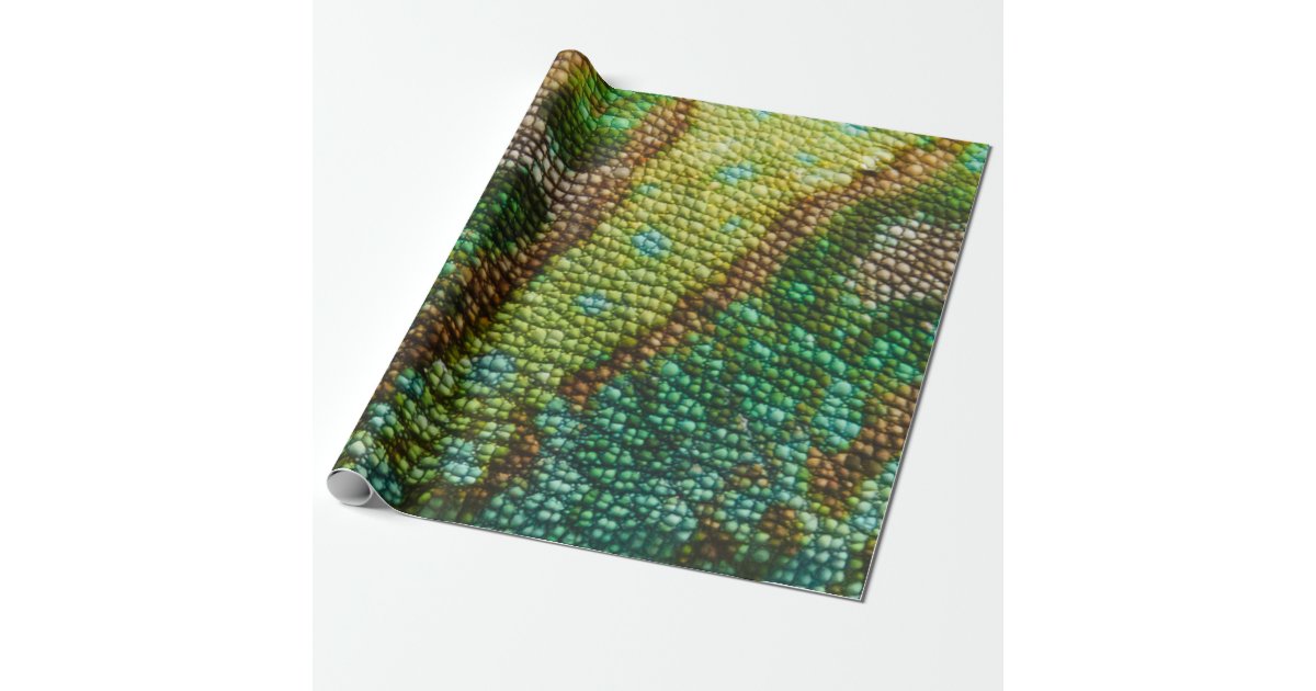 Chameleon Skin Texture Template Wrapping Paper | Zazzle
