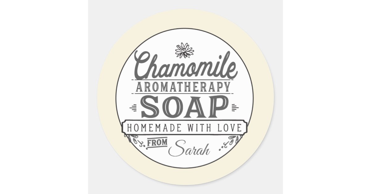 Chamomile Soap Labels Stickers | Zazzle