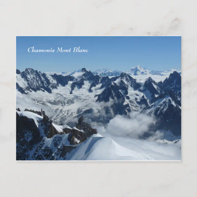 Chamonix Mont Blanc French Alps Postcard | Zazzle