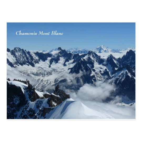 Chamonix Mont Blanc French Alps Postcard | Zazzle.com