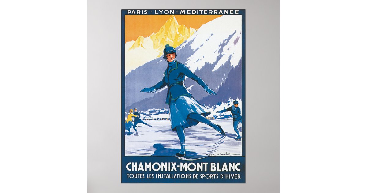 Chamonix - Mont Blanc Poster | Zazzle