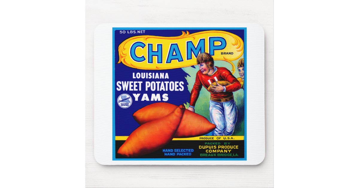 Champ Sweet Potatoes Mouse Pad | Zazzle