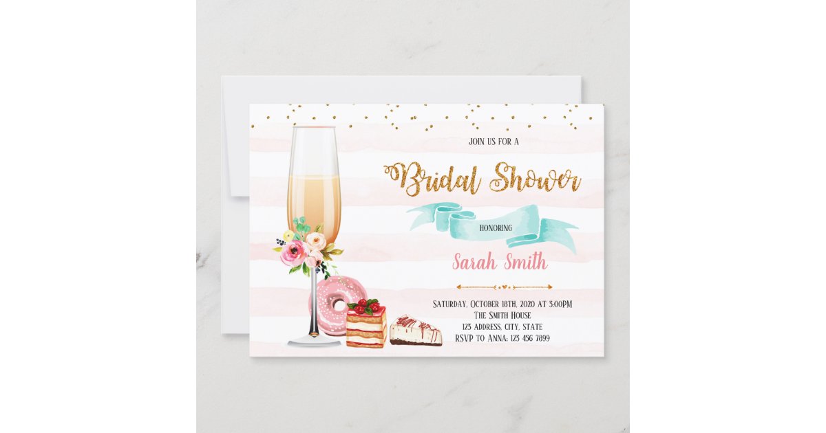 Champagne and Dessert party invitation | Zazzle