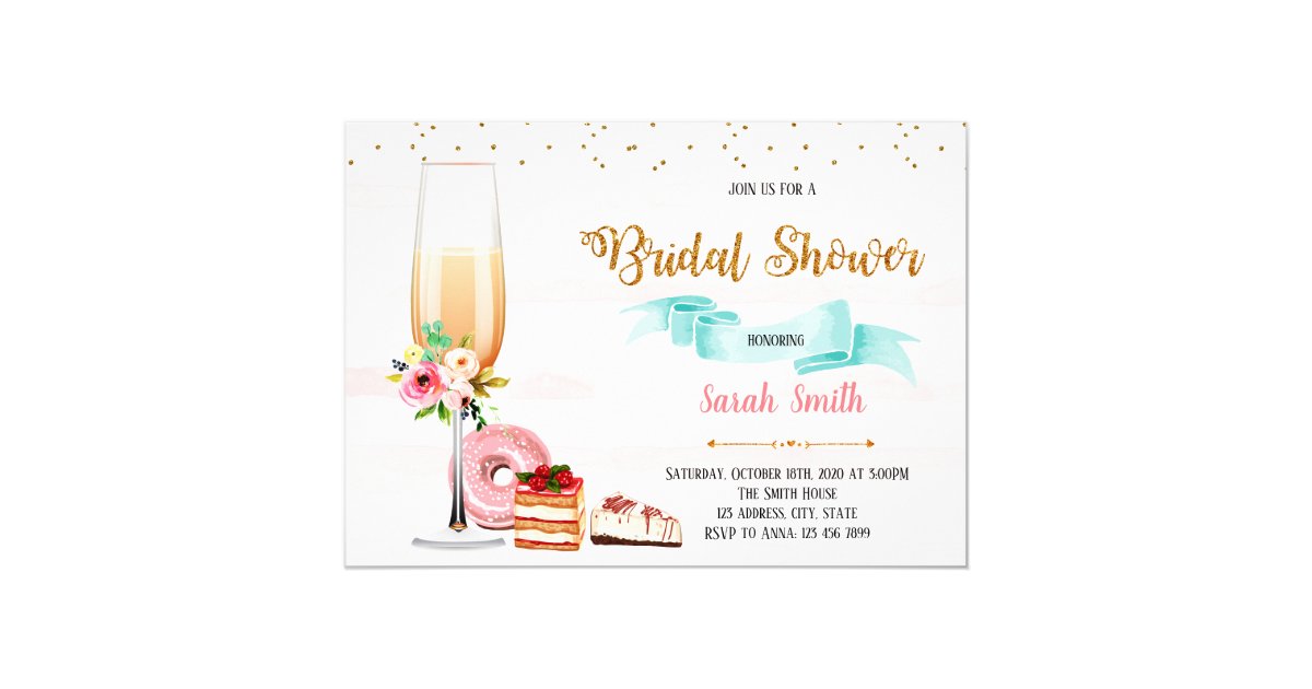 Champagne and Dessert party invitation | Zazzle.com