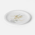 Champagne Bridal Brunch Gold Calligraphy Welcome Paper Plates | Zazzle