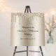 Champagne Dripping Glitter Wedding Welcome Sign | Zazzle