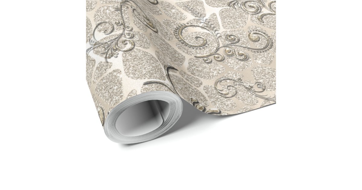 Champagne Flourishes Wrapping Paper | Zazzle