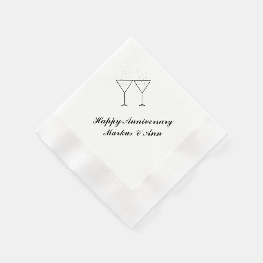 "Champagne Glasses" Paper Napkins | Zazzle.com