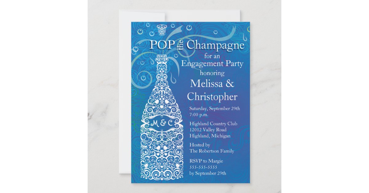 Champagne Invitation | Zazzle