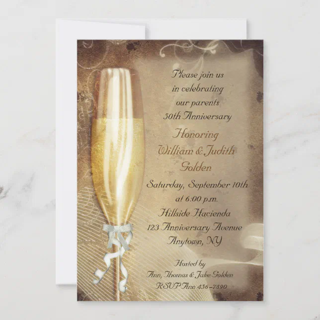 Champagne Invitation | Zazzle