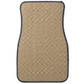 Champagne Metallic Diamond Patterns Car Floor Mat | Zazzle