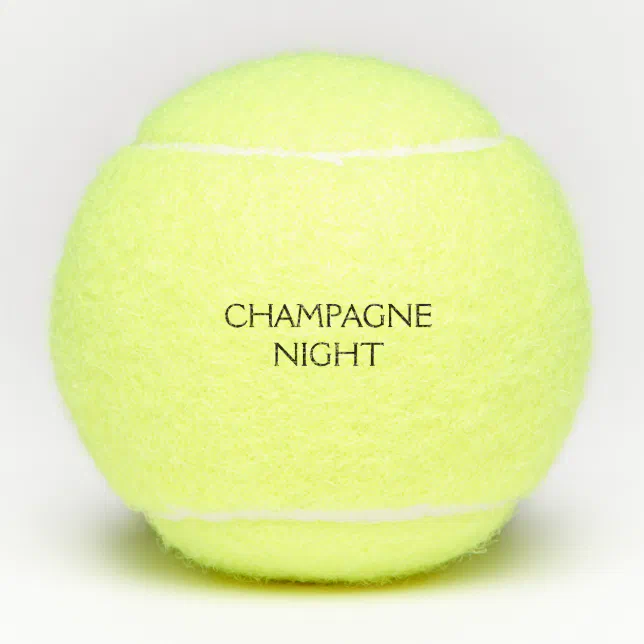 Champagne Night Tennis Balls | Zazzle