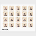 Champagne photo Graduation Party Square Sticker | Zazzle