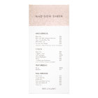 Light Pink Salon Spa Price List Service Menu | Zazzle.com