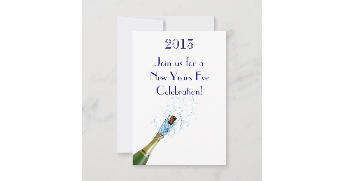 Champagne Popping Invitation | Zazzle