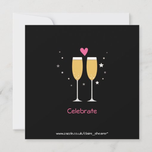 Champagne Toast Anniversary Party Invitation | Zazzle
