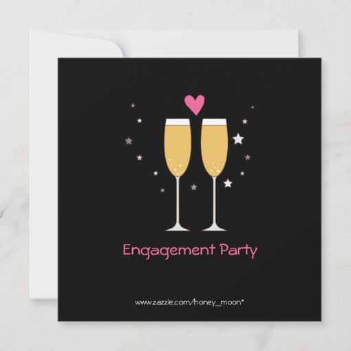 Champagne Toast Engagement Party Invitation | Zazzle