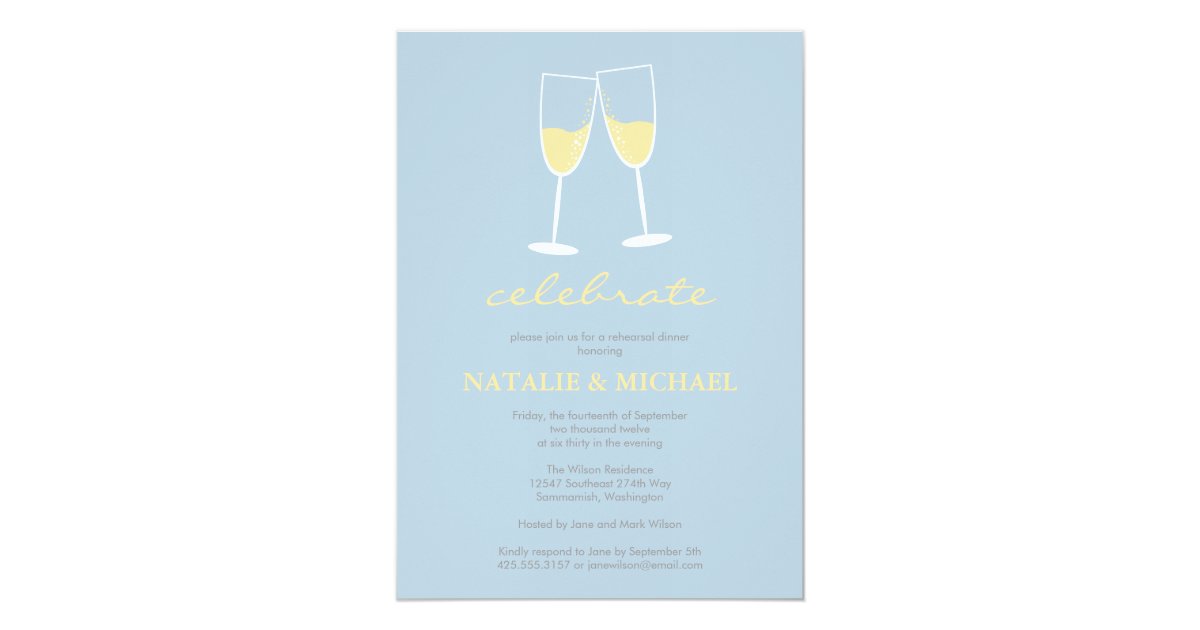 Champagne Toast Invitation | Zazzle.com