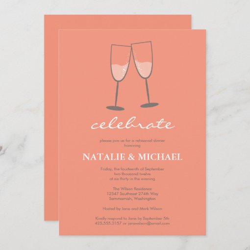 Champagne Toast Invitation | Zazzle