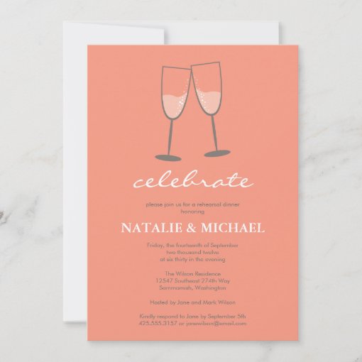 Champagne Toast Invitation | Zazzle